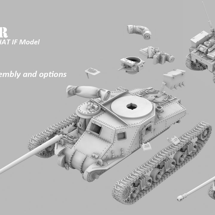 3D Printable M3 Lancer - experimental tank hunter by Counlane Models